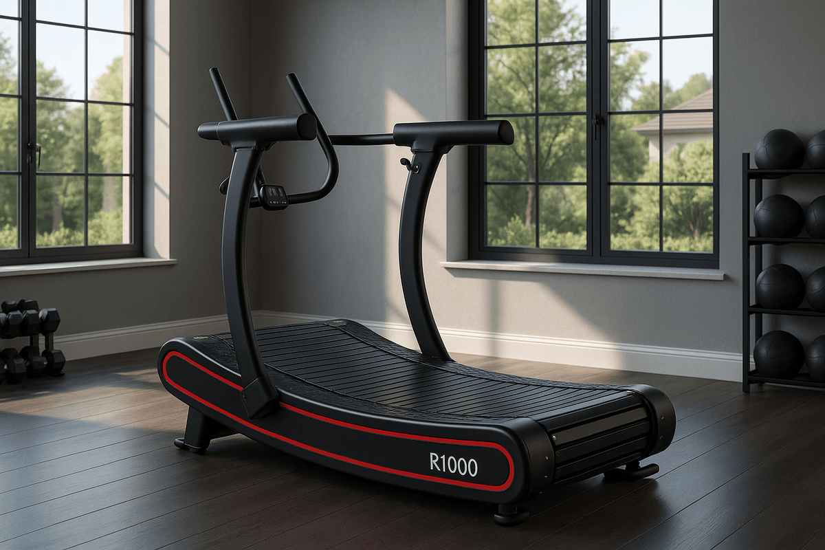 R1000 Curved Self Powered Treadmill Vs Electric